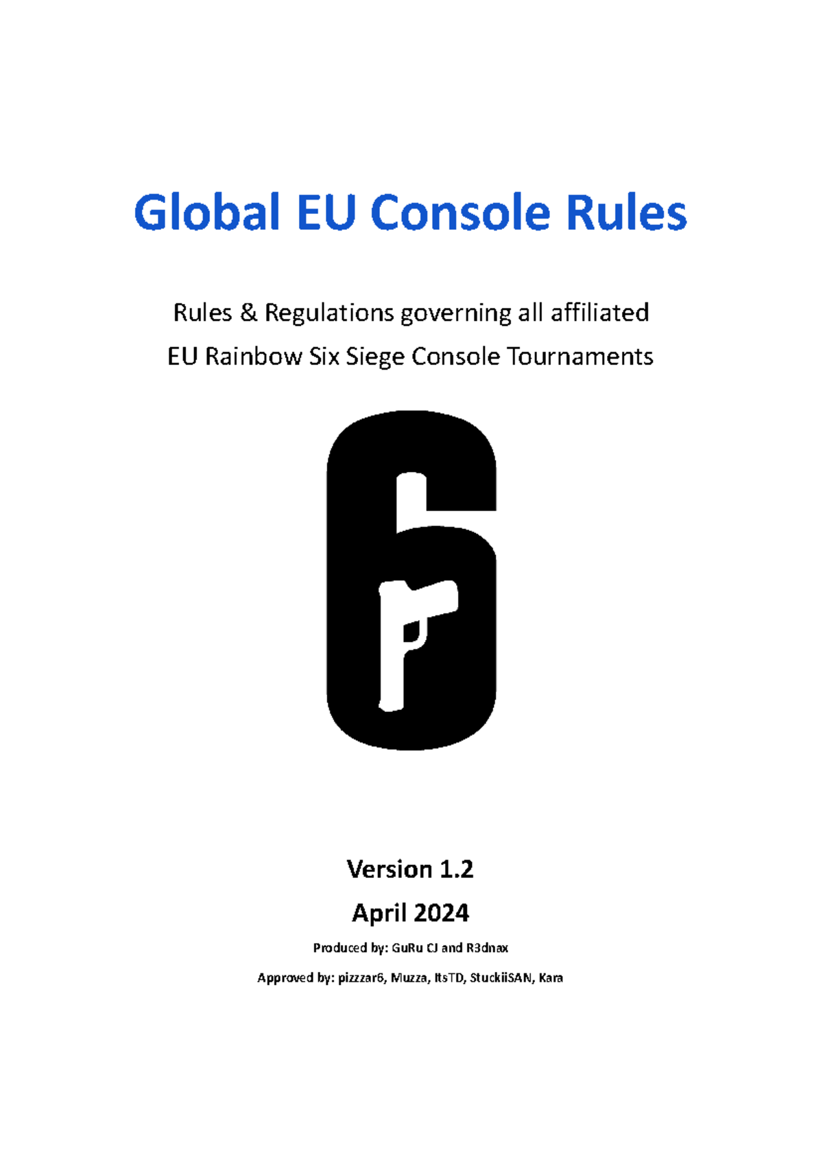 Global EU Console Rules - April 24 - Global EU Console Rules Rules ...