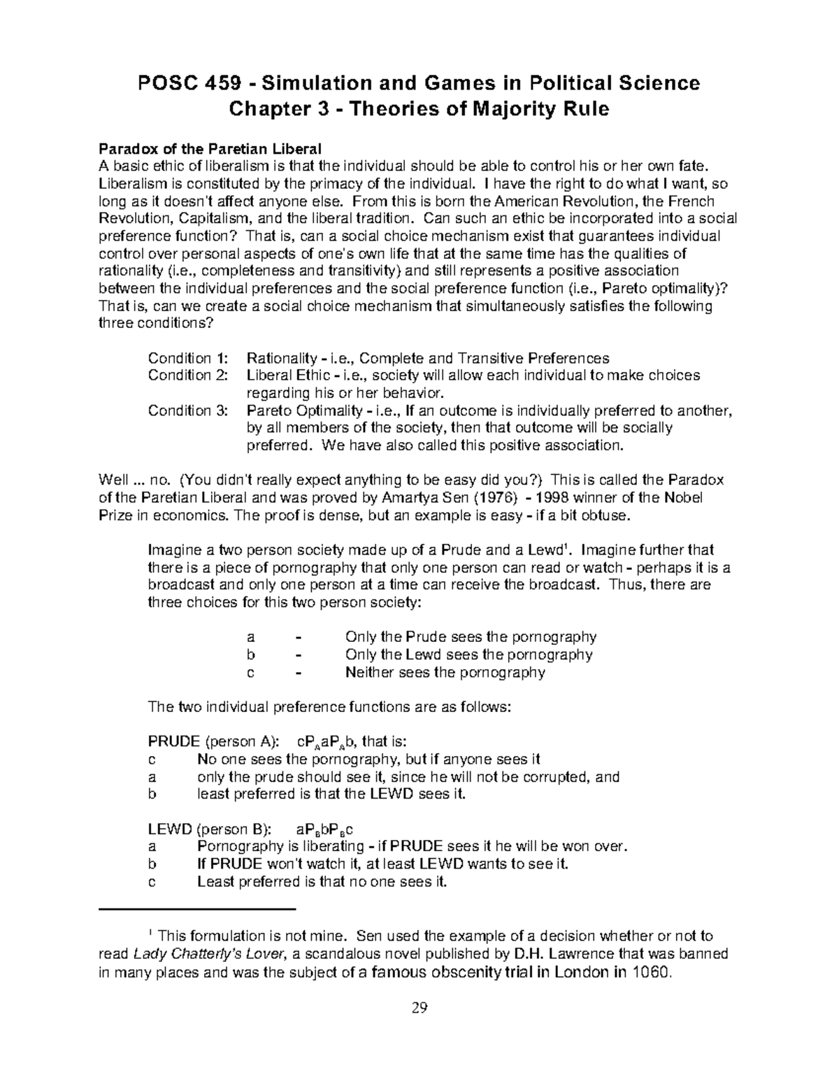 Ch3 - Lecture notes 3 - POSC 459 - Simulation and Games in Political ...