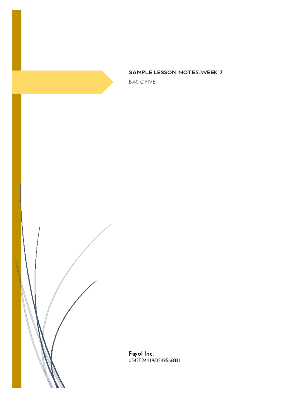 B5-WEEK7- Notes Term-3 - SAMPLE LESSON NOTES-WEEK 7 BASIC FIVE Fayol ...