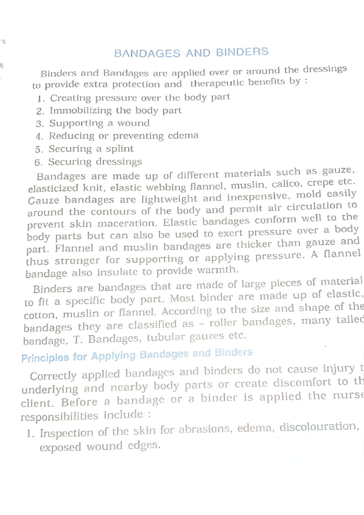 Muslin Binder Bandage