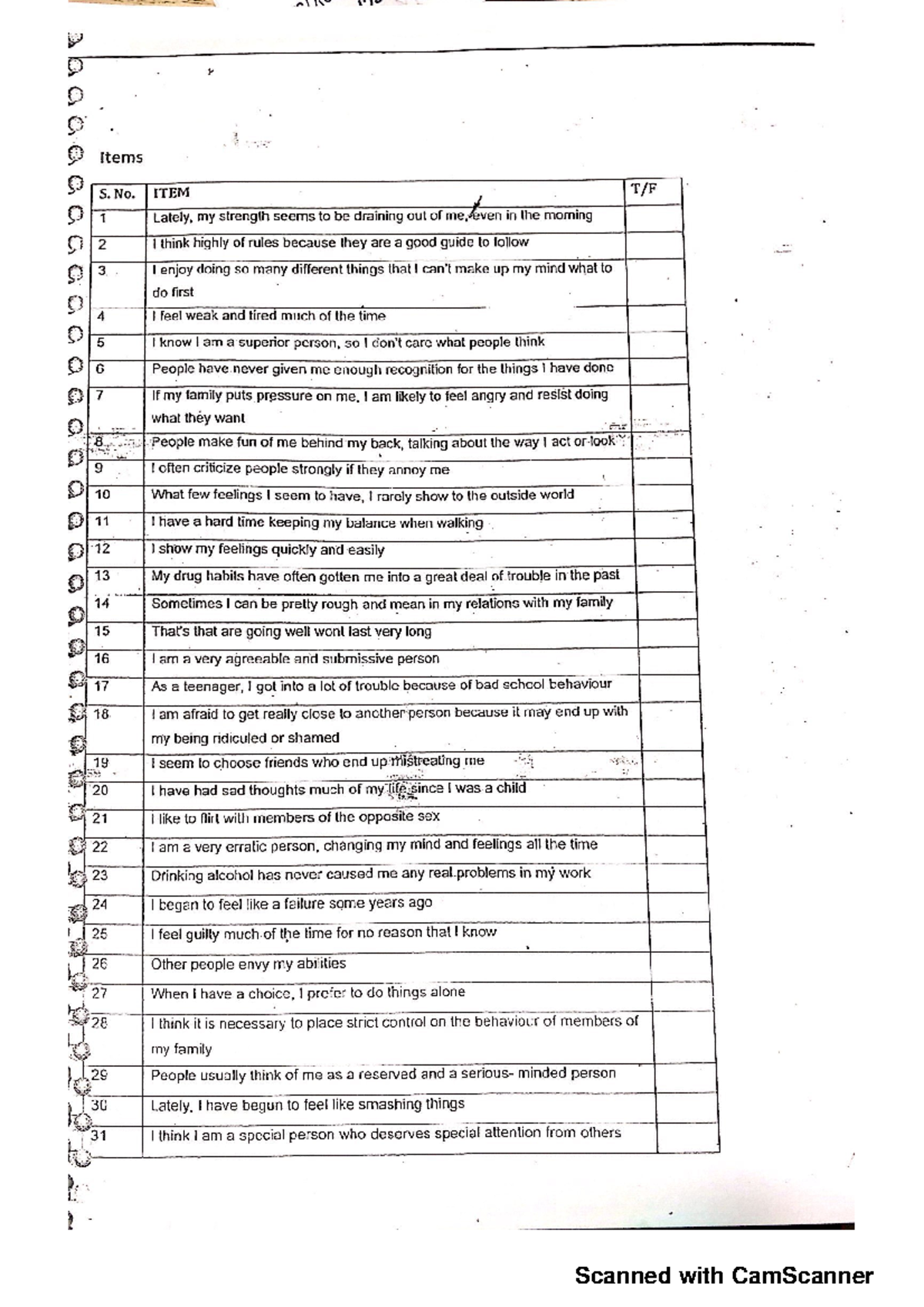 MCMI scoring sheet - Mcmi - General Psychology - Studocu