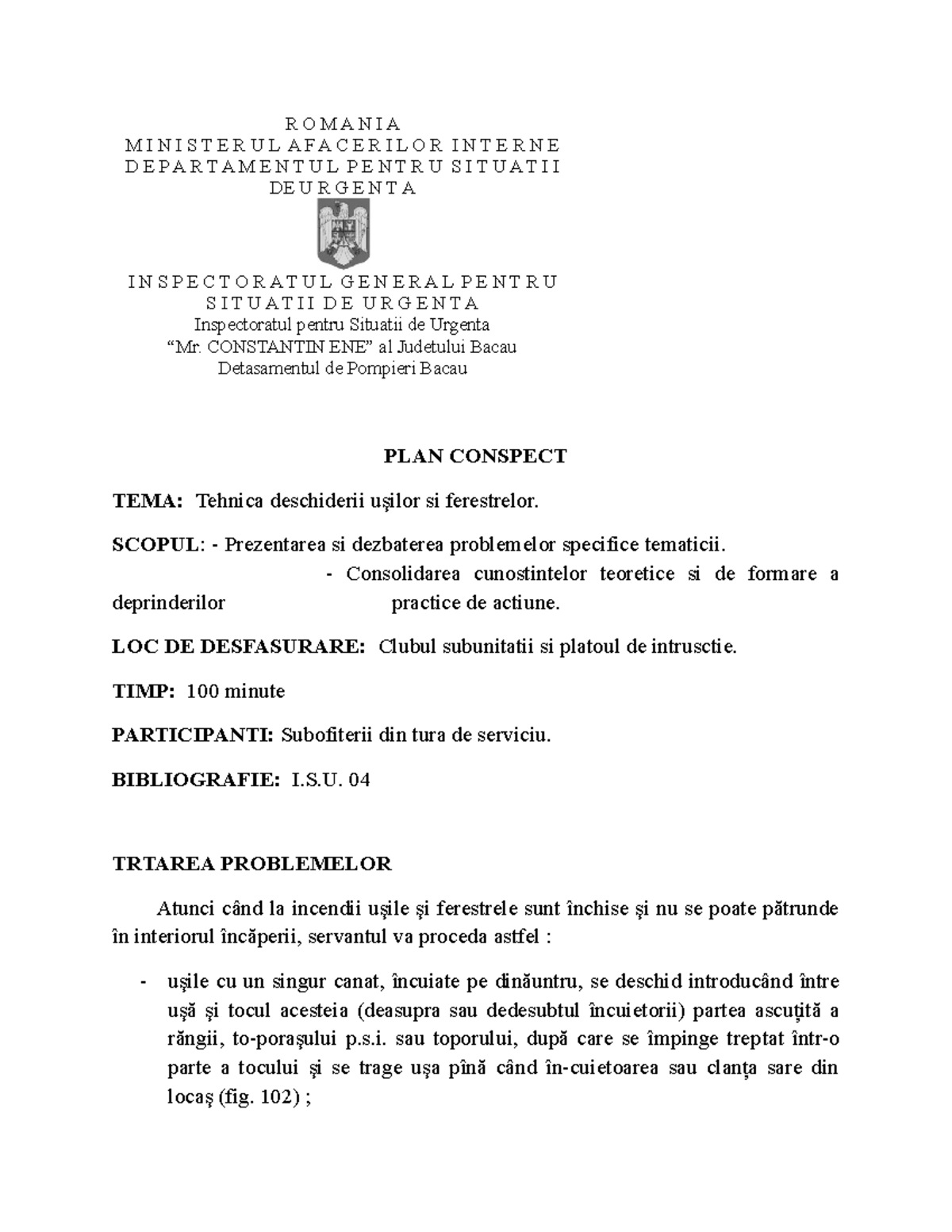 375156183 plan conspect docx - R O M A N I A M I N I S T E R U L A F A C E R I L O R I N T E R N ...