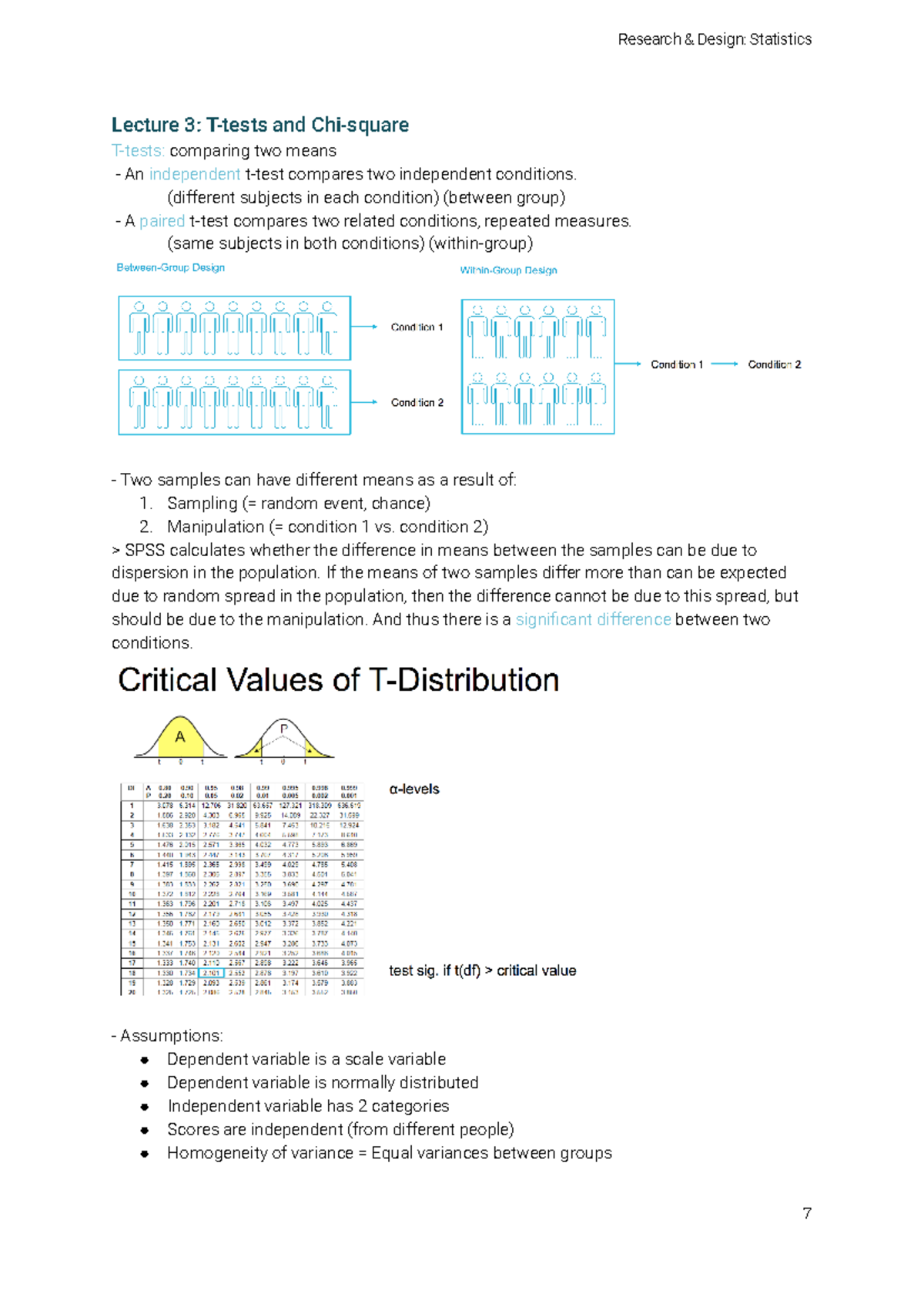 Research & Design - Statistics - Lecture 2 - 6-6-2019 R&D: Statistics ...