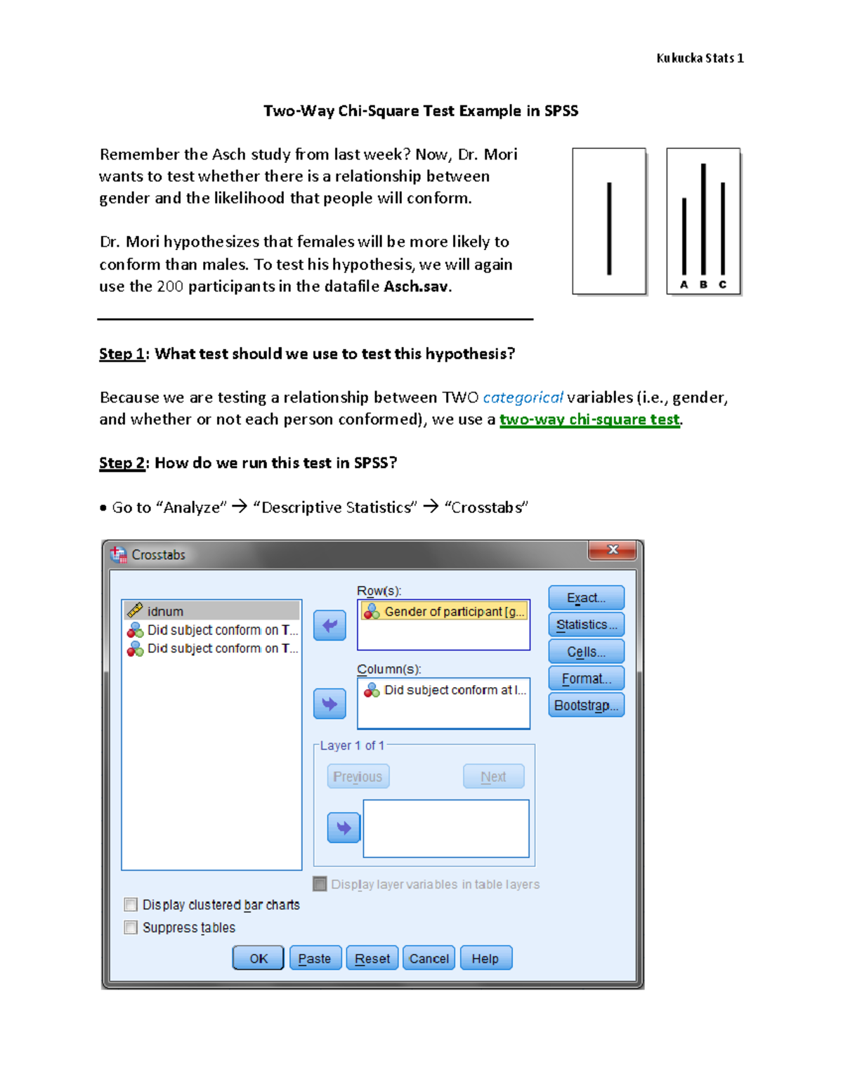 Two-Way X2 - How to - Two-Way Chi-Square Test Example in SPSS Remember ...