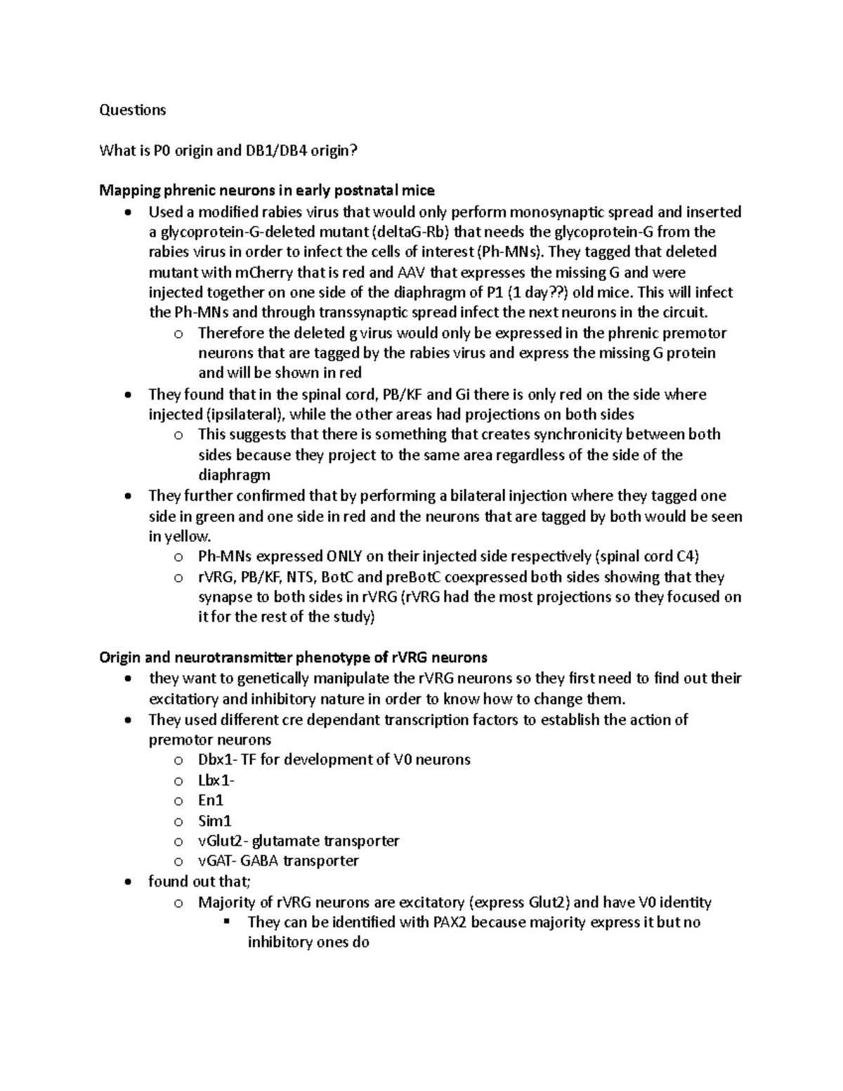 CSB346 assignment 1 notes - Ques%ons What is P0 origin and DB 1 /DB4 ...