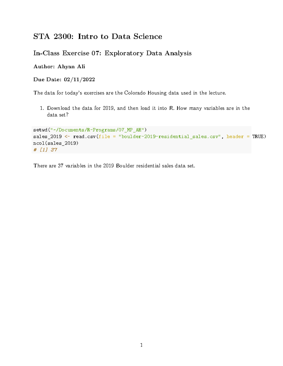 Eda 07 inclass - notes for intro to data science course - STA 2300 ...