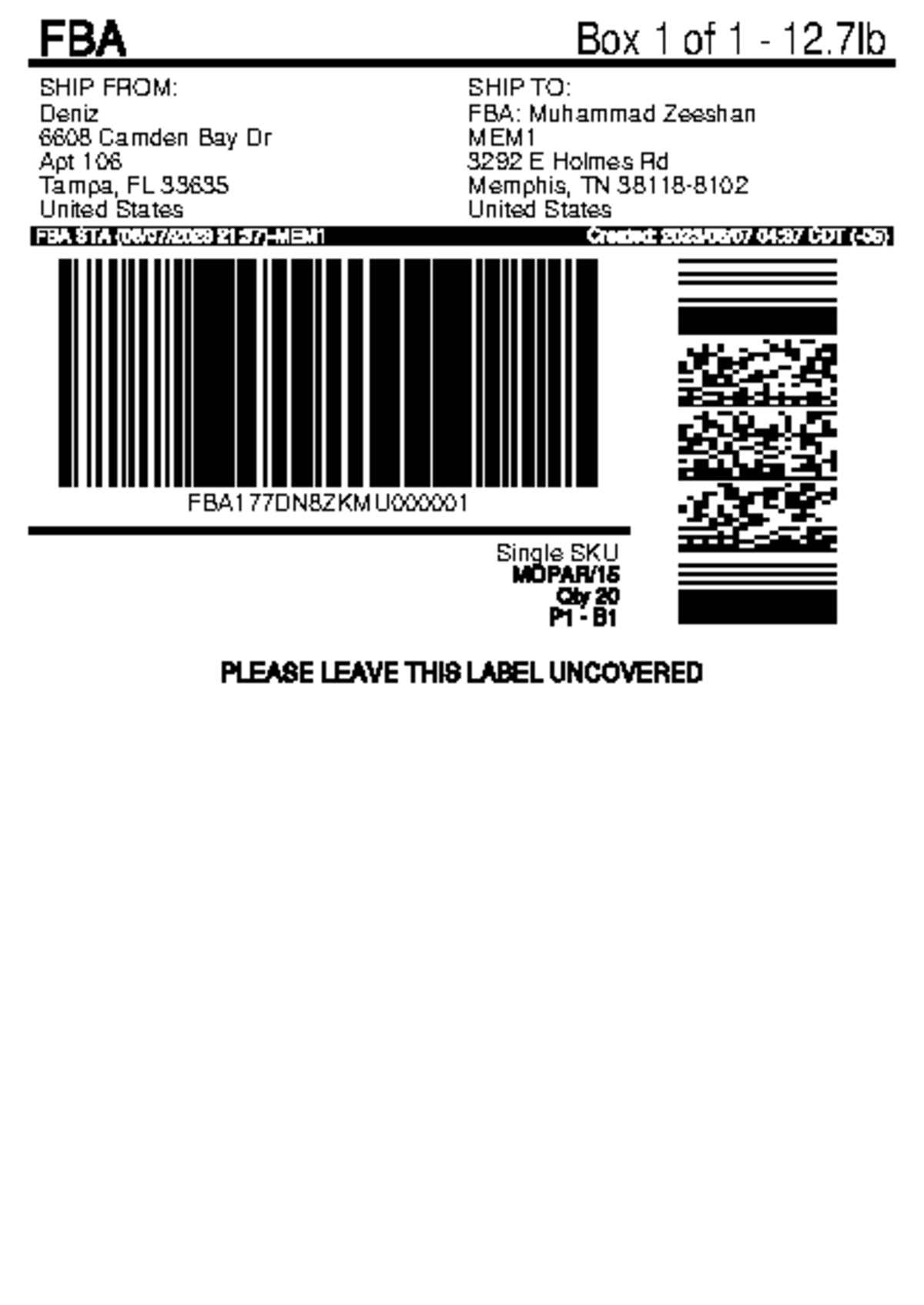 Package-FBA177DN8ZKM - Advanced management accounting - FBA Box 1 of 1 ...