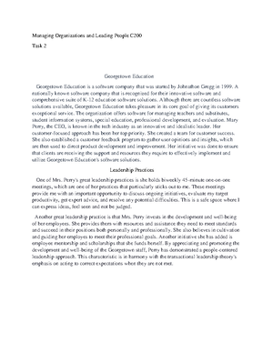 C200 Task 2 Submission - Running head: TASK 2: C200 1 C200: Task 2 ...