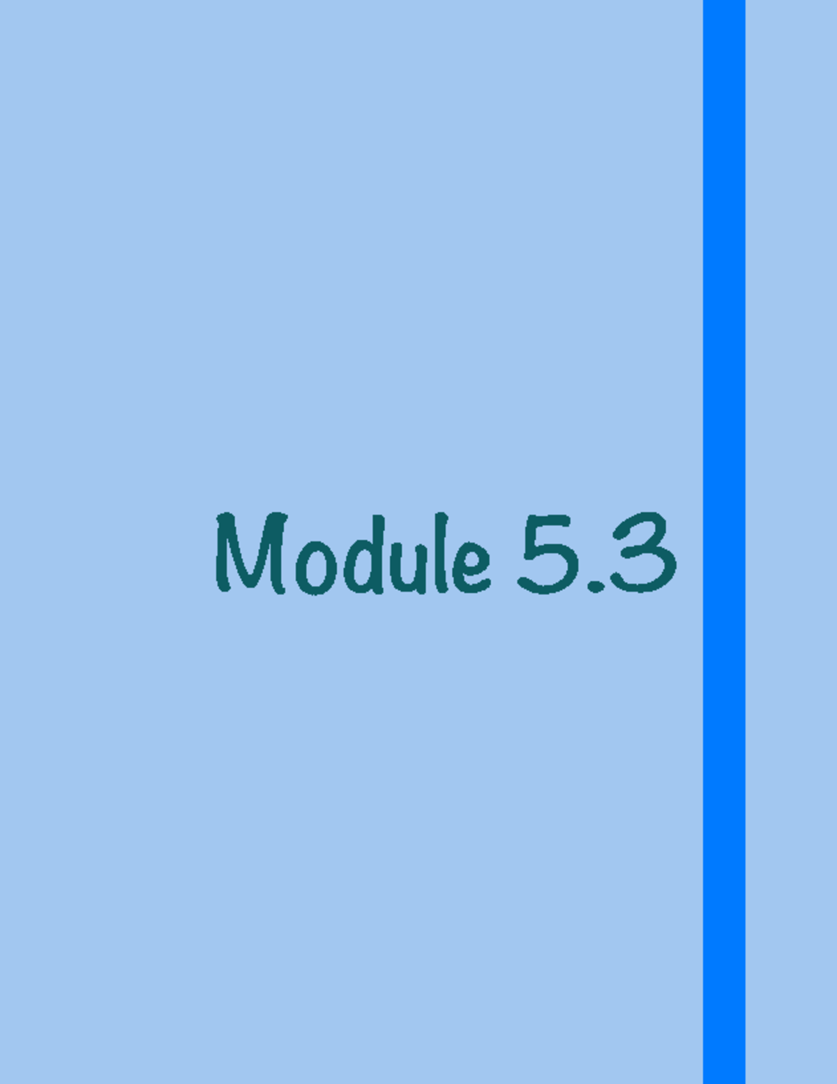 Module 5.3 Parallel Processing in the Visual Cortex - Module 5. MODULE ...
