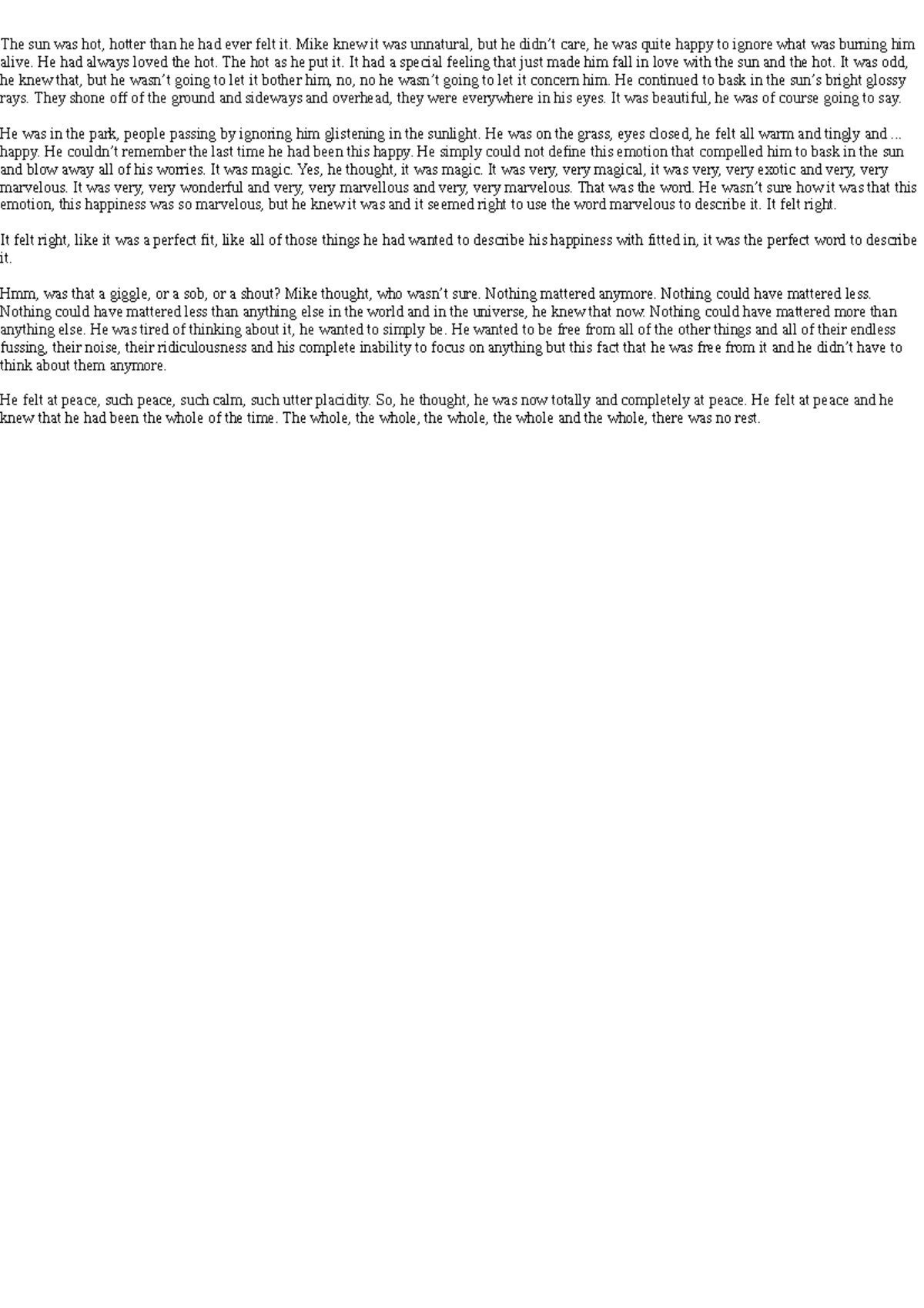 File11 - Documents - The sun was hot, hotter than he had ever felt it ...