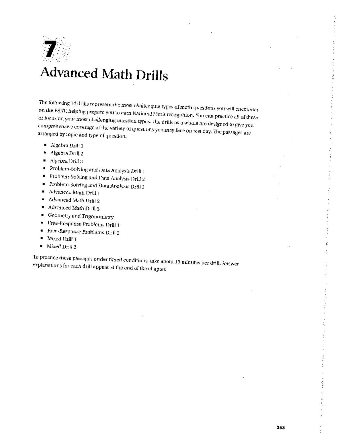 Advanced Math Drills - Studocu