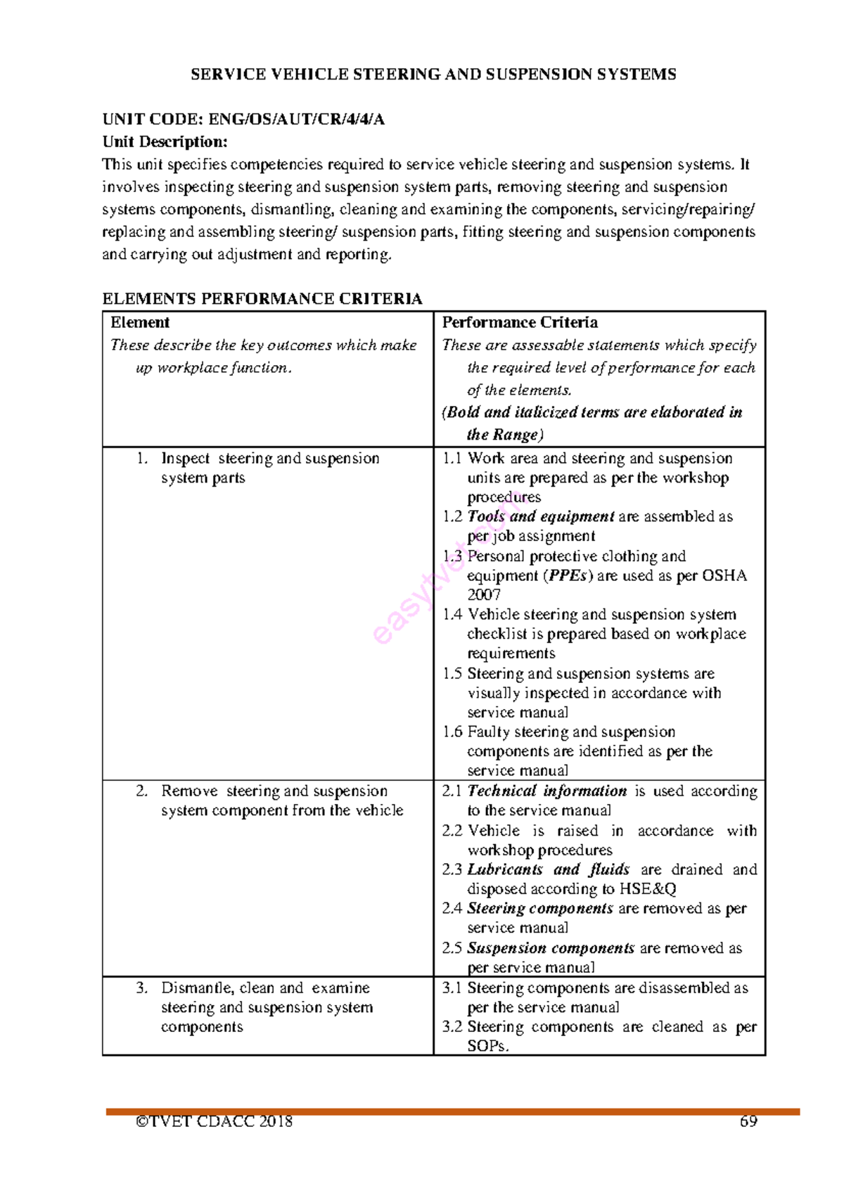 Steering - Summary Automotive engineering - SERVICE VEHICLE STEERING ...