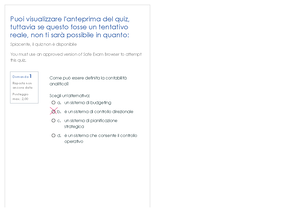 Programmazione E Controllo (secondo modulo) - Prima parte ...