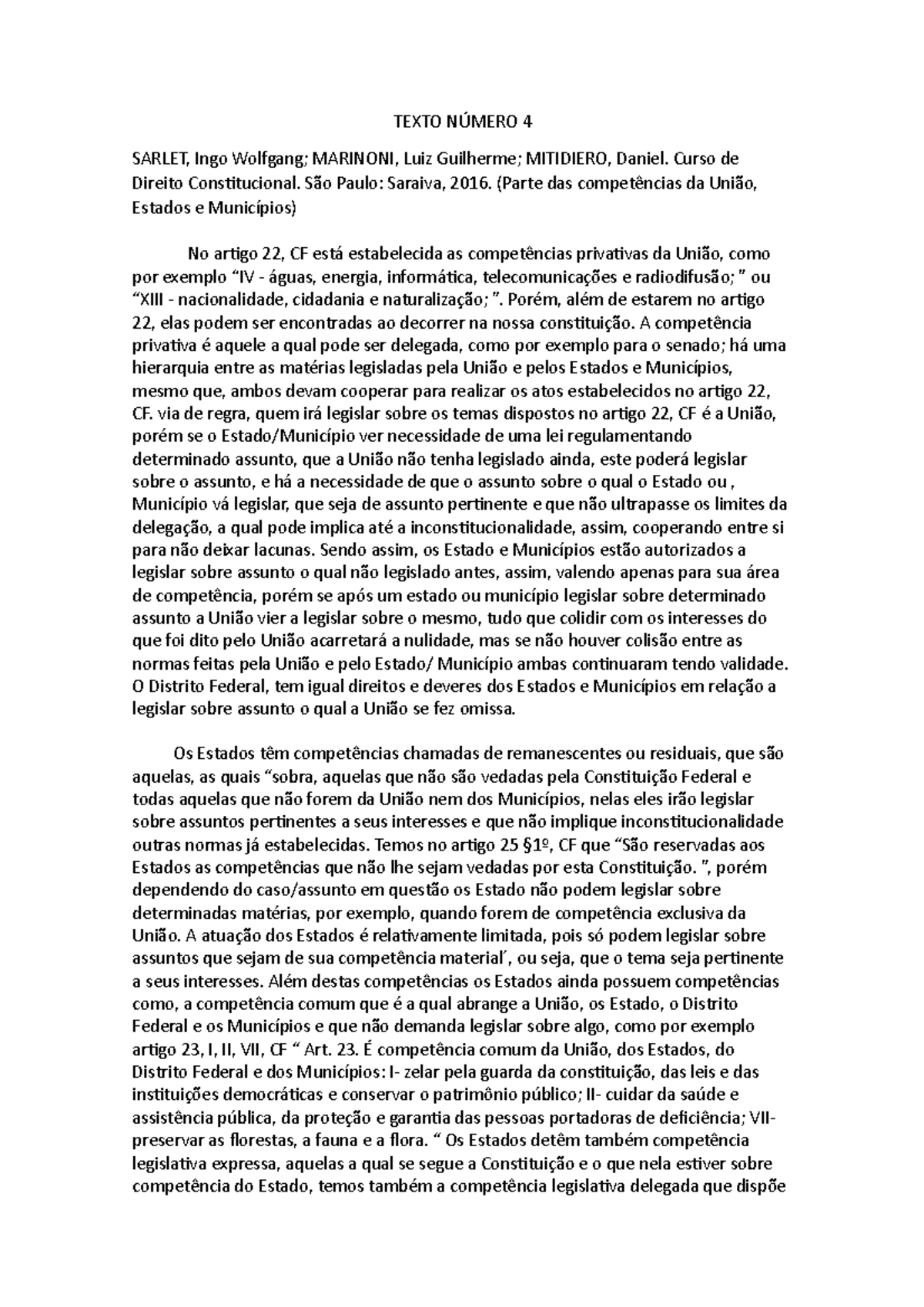 SARLET, Ingo Wolfgang; MARINONI, Luiz Guilherme; MITIDIERO, Daniel ...