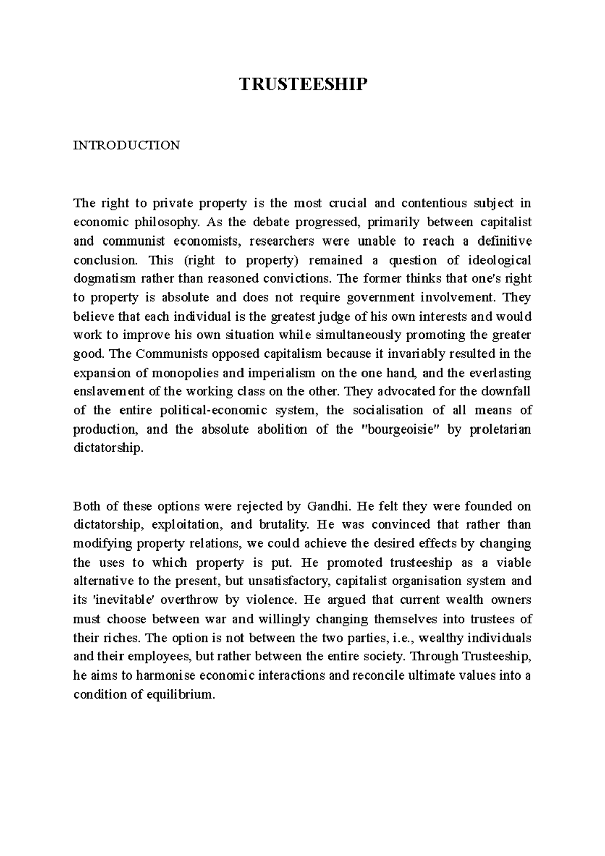 Trusteeship AND ITS Formula AND Criticism - TRUSTEESHIP INTRODUCTION ...