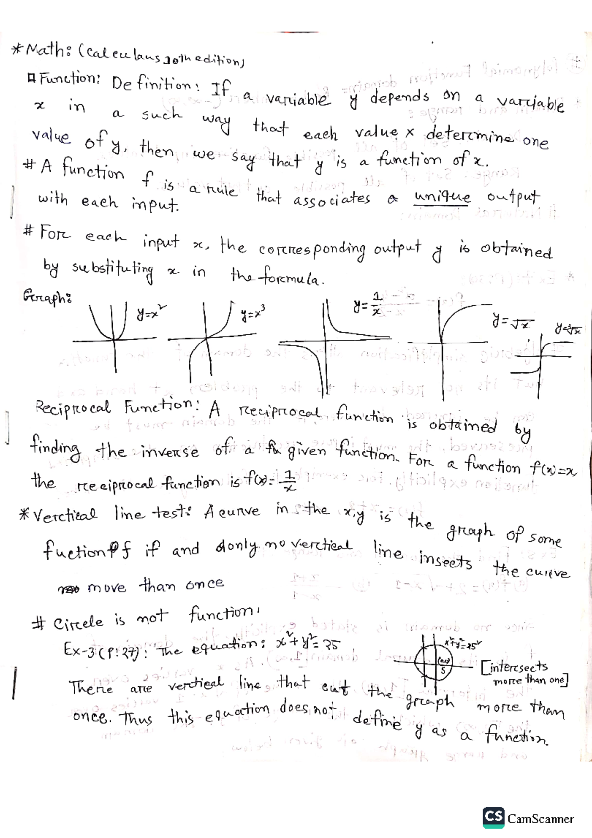 Function maths - Computer science - Studocu