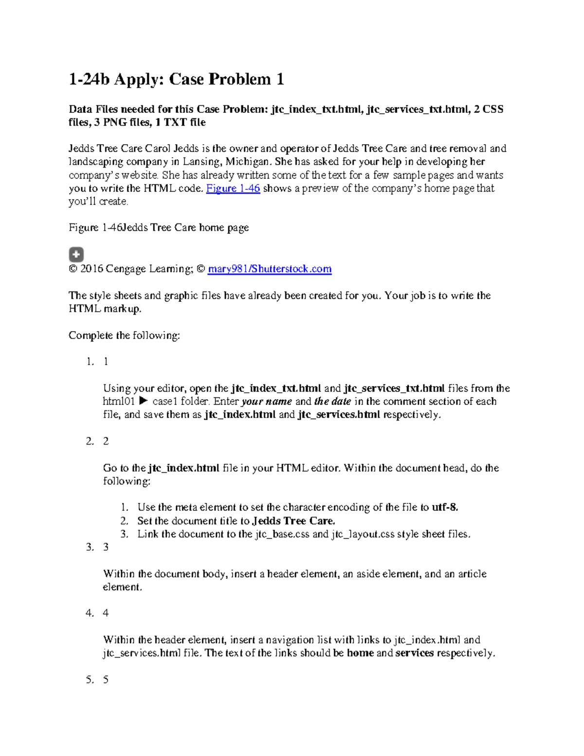 Case Problem 1 She Has Asked For Your Help In Developing Her Companys Website She Has