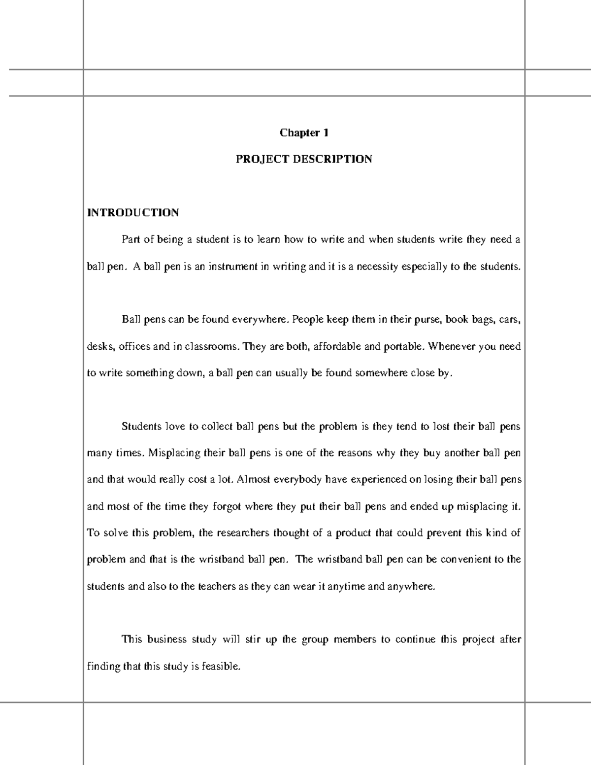 Case study Lecture Notes 1 - Chapter 1 PROJECT DESCRIPTION INTRODUCTION ...