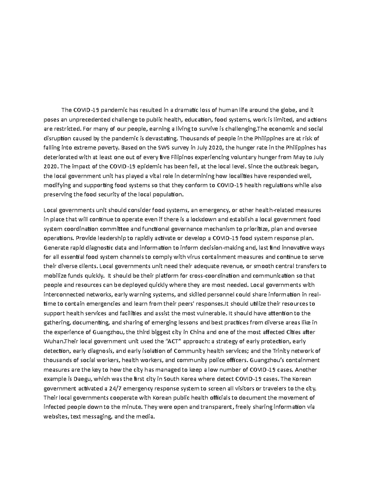 Essay local government good for studying political science - The COVID ...