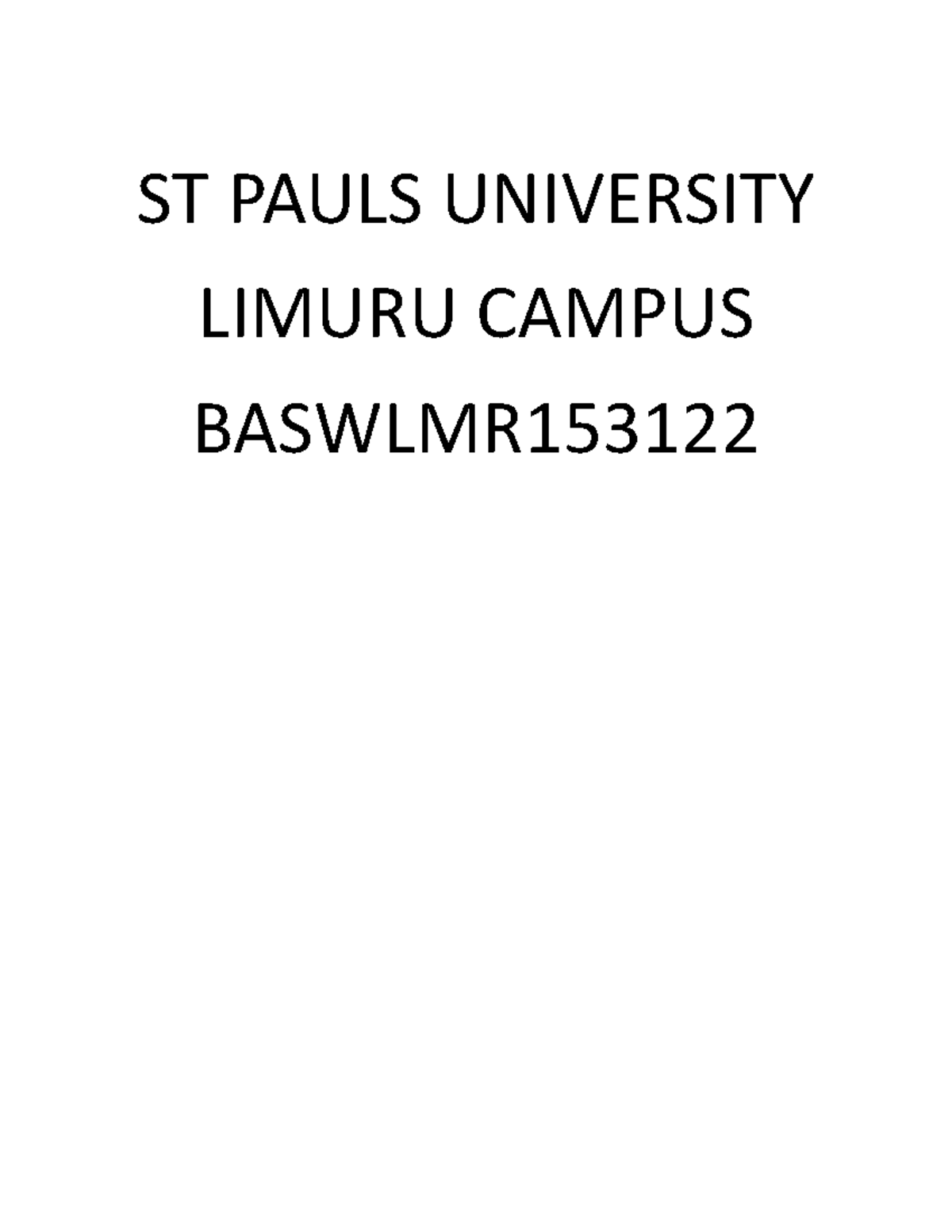 Dama - effects of covid 19 to the country economy - ST PAULS UNIVERSITY ...