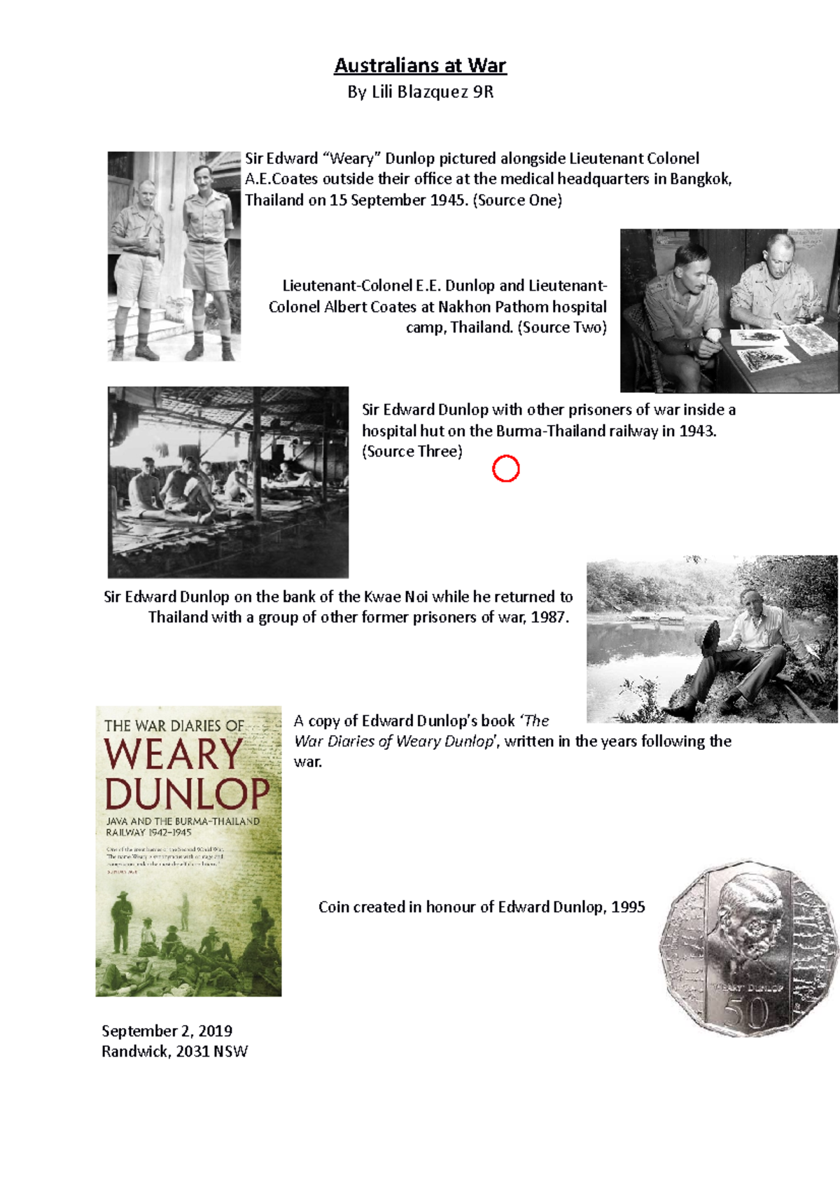 Australians at War - modern - Australians at War By Lili Blazquez 9R ...