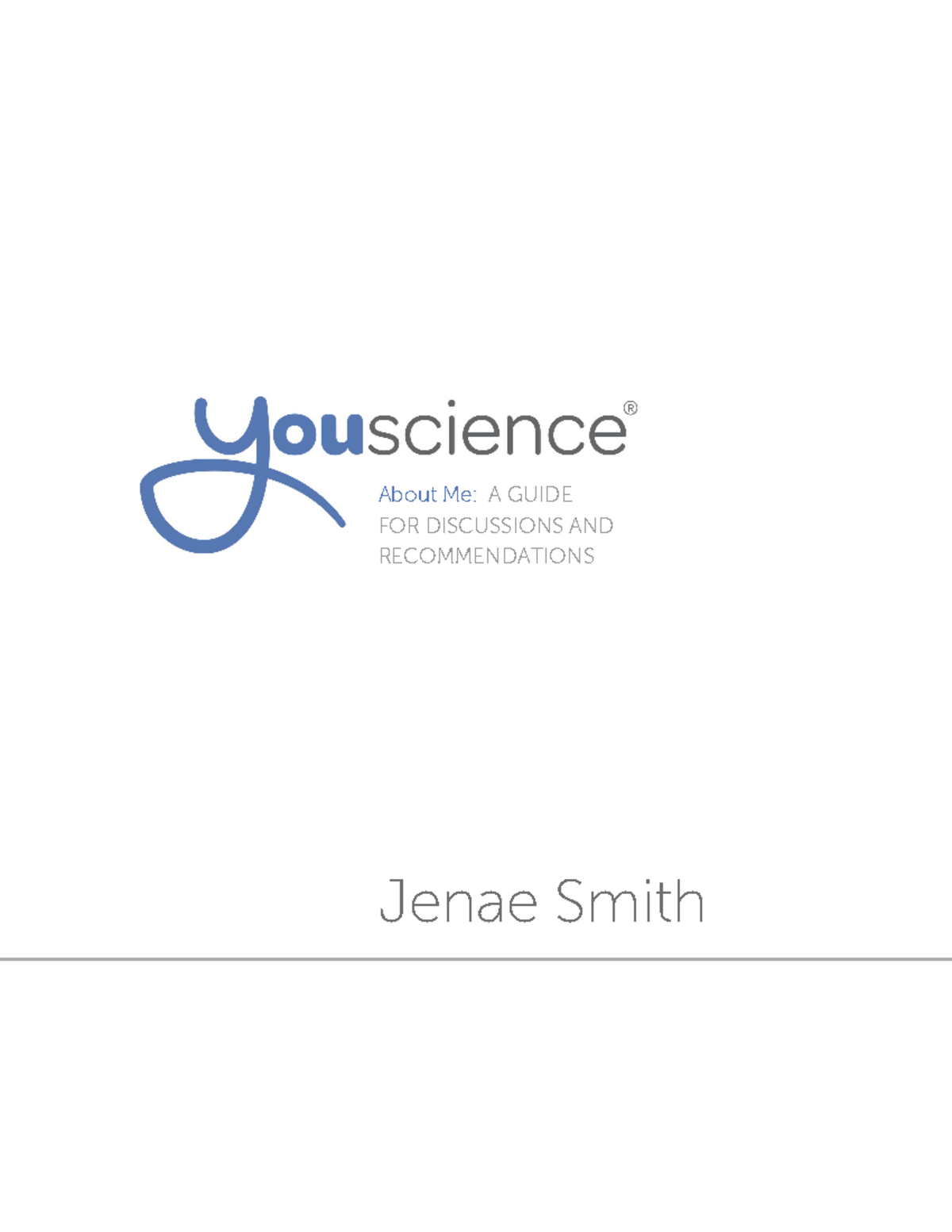 Jenae Aptitude Summary - About Me: A GUIDE FOR DISCUSSIONS AND ...