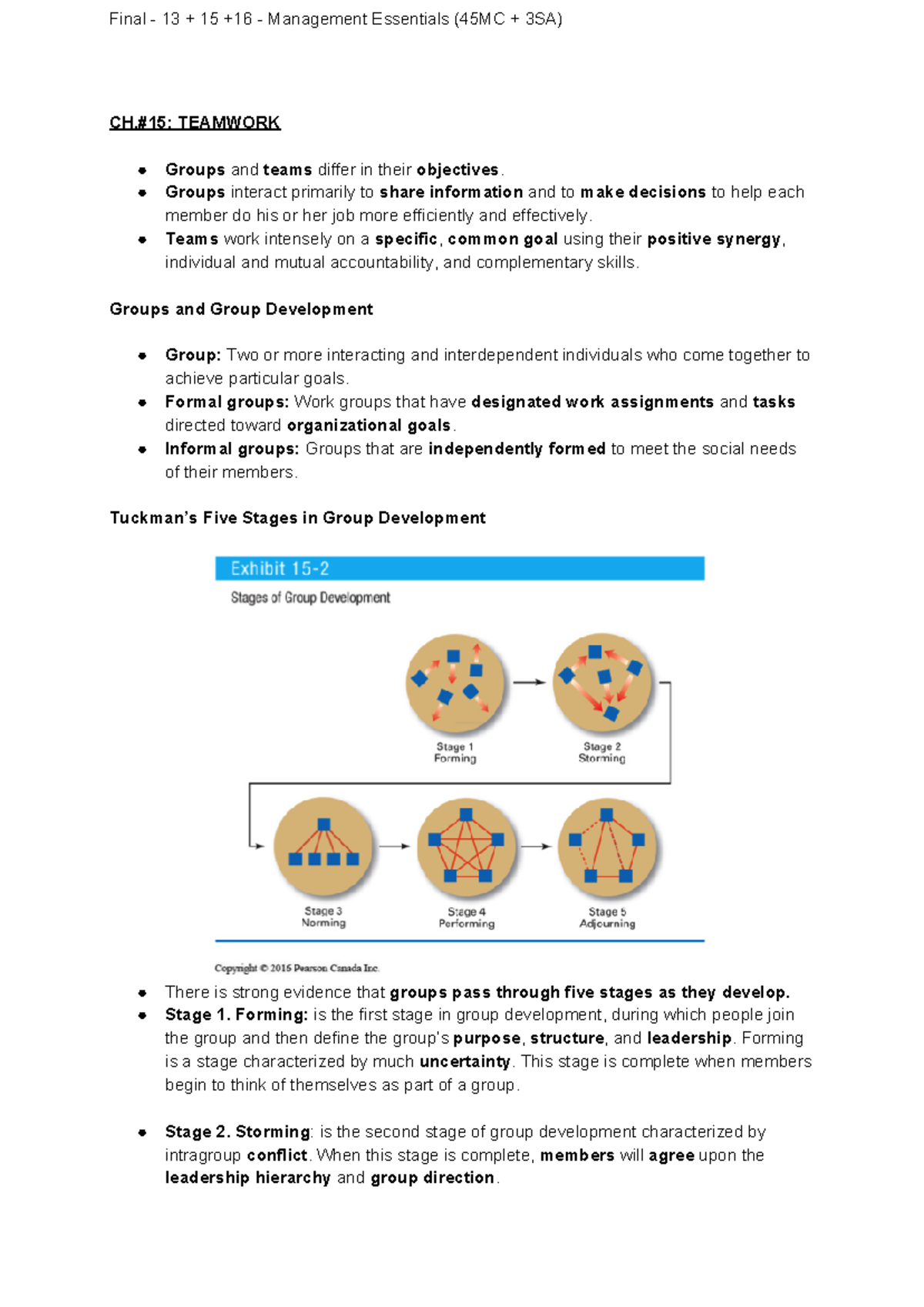 [ME] Final - Summary Management Essentials - Final - 13 + 15 +16 ...