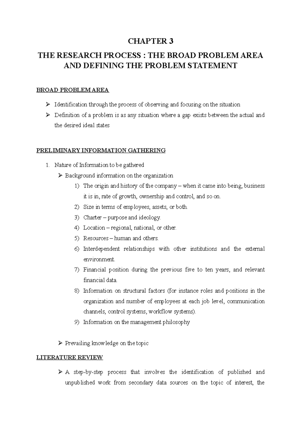 Resume ch 3 - Summary Research Methods for Business - CHAPTER 3 THE ...