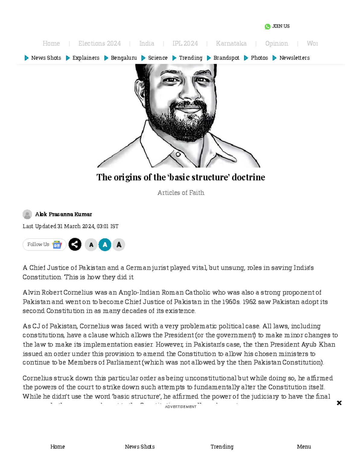 The origins of the ‘basic structure’ doctrine - Alok Prasanna Kumar ...