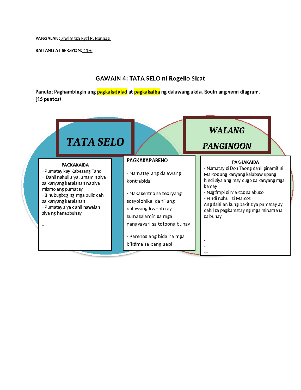 9vnzmwmjt Gawain 6 TATA SELO - PANGALAN: Zheltessa Kyzl R. Banaag ...