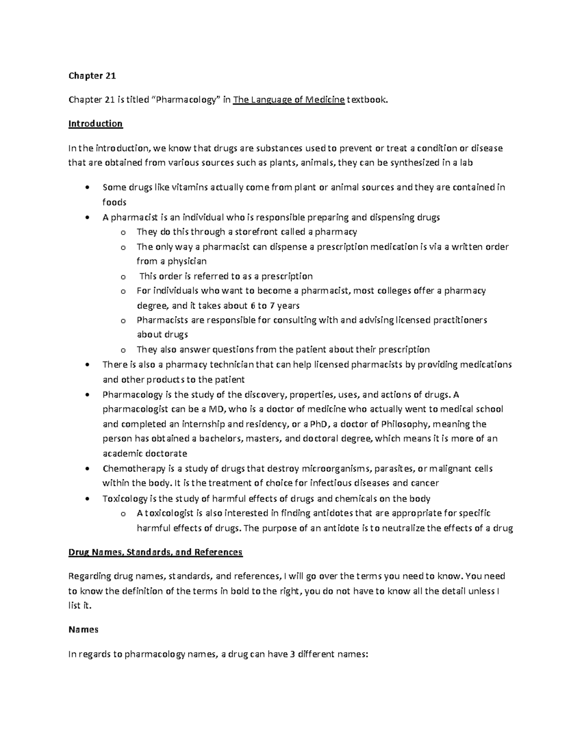 Chapter 21 Notes - Chapter 21 Chapter 21 is titled in The Language of ...