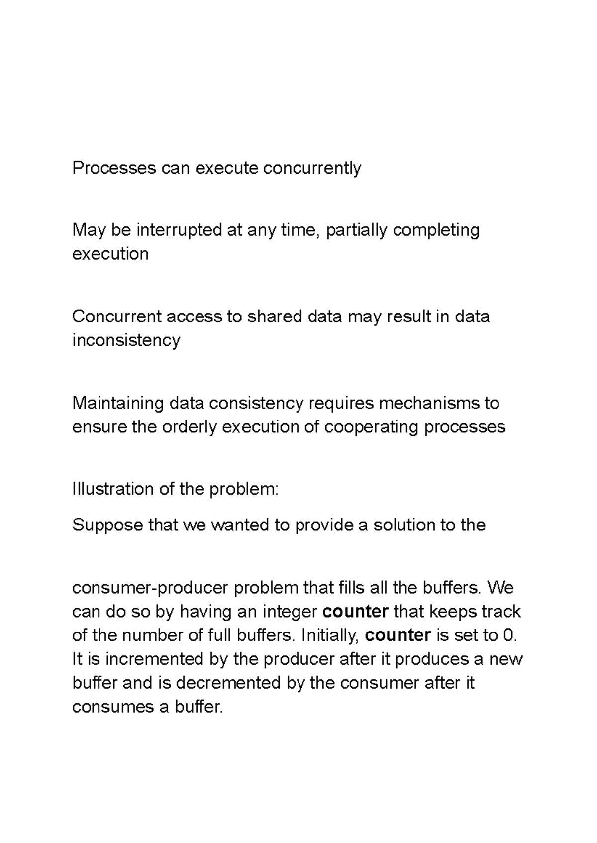 Lecture 05 Chapter 5 Notes For Advanced Operating Systems Processes