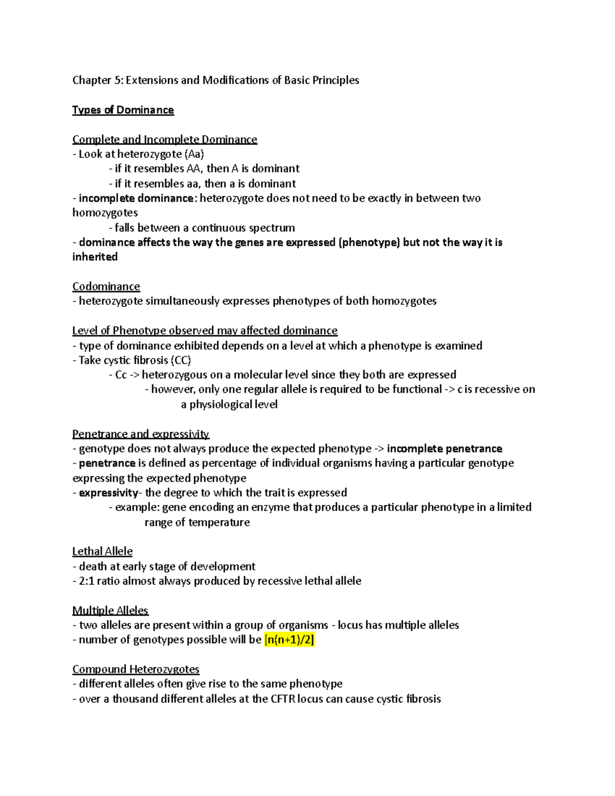 Chapter 5 Extensions and Modifications of Basic Principles - Chapter 5: Extensions and ...