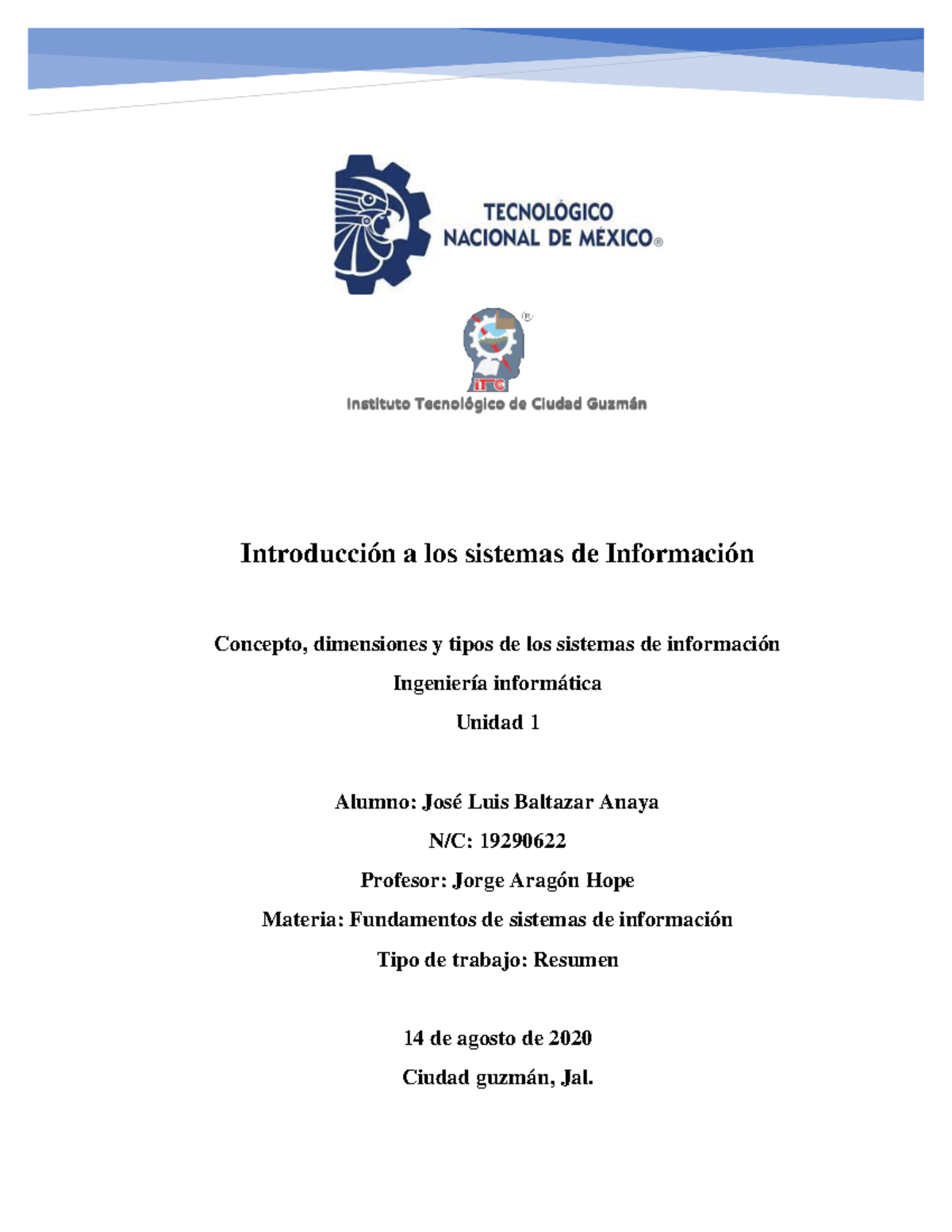 Resumen sobre la ingenieria informatica - Warning: TT: undefined function: 32 Introducción a los ...