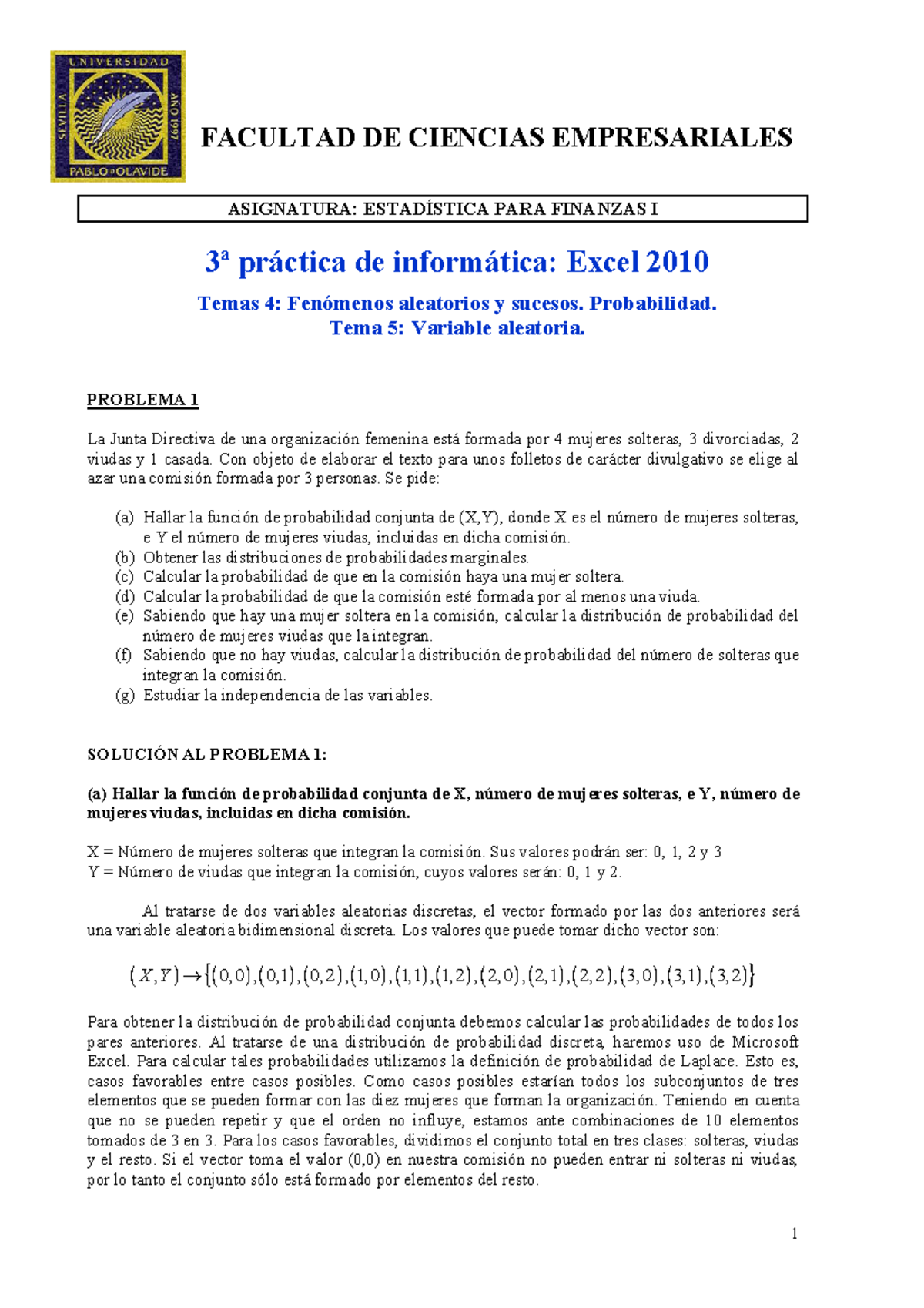 Pract Inf3-EFI-Excel 2010 - - Studocu