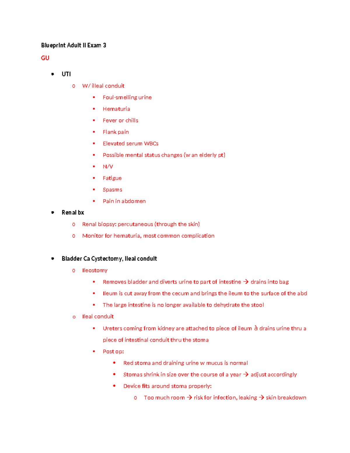 Blueprint Adult II Exam 3 - Iron tabs PO; 2. Iron infusions o ...