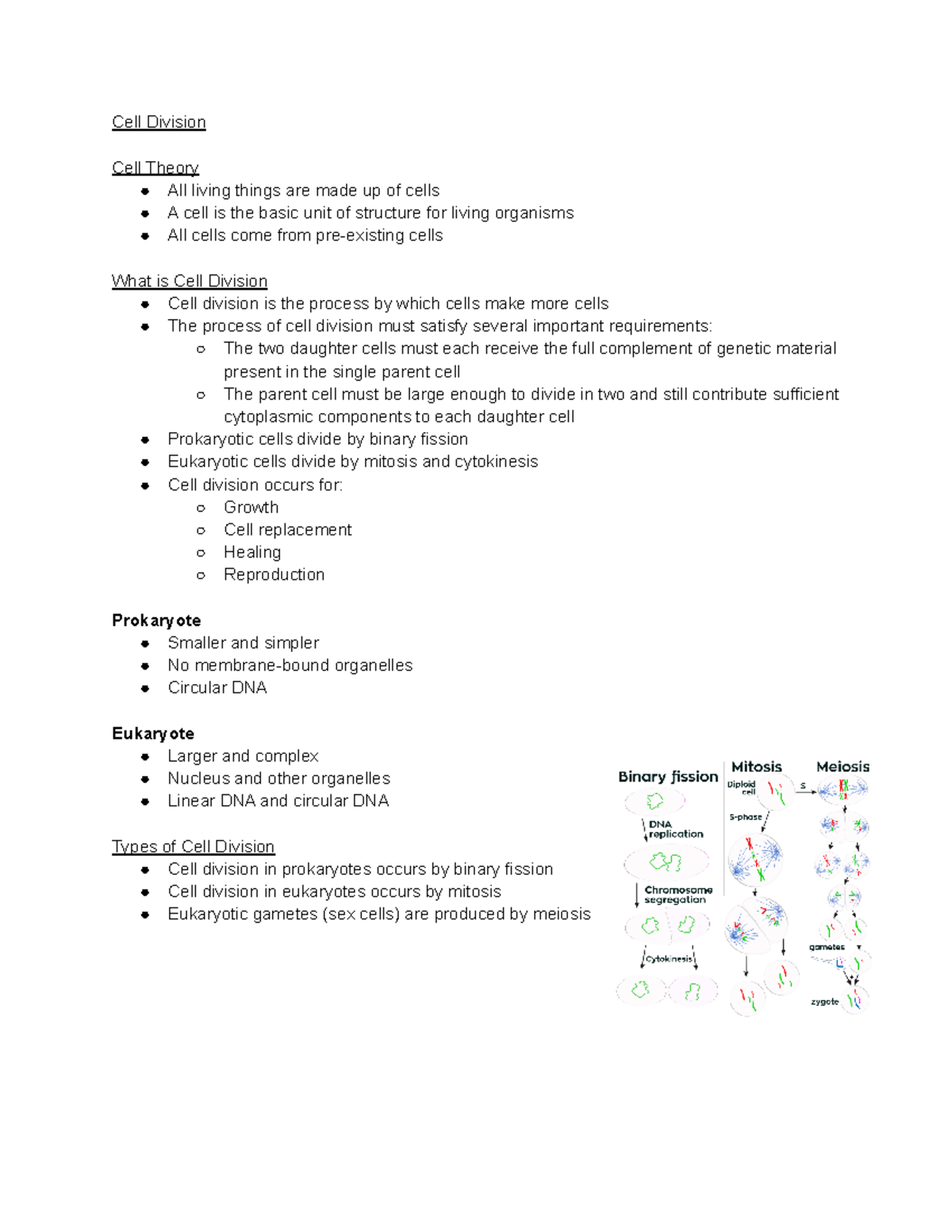 Week 8 - Cell Division - Foundations of Cellular and Molecular Biology ...