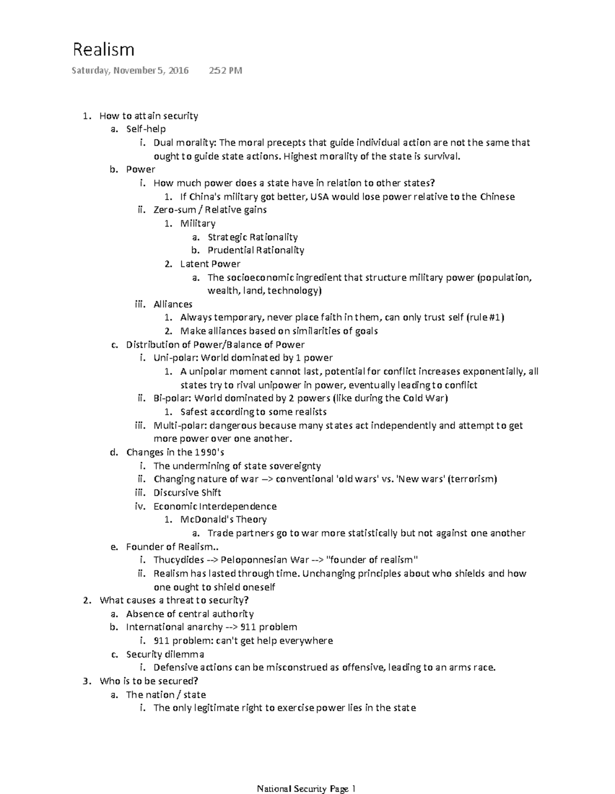 National Security Lecture Notes All Warning Tt Undefined Function 32 Warning Tt