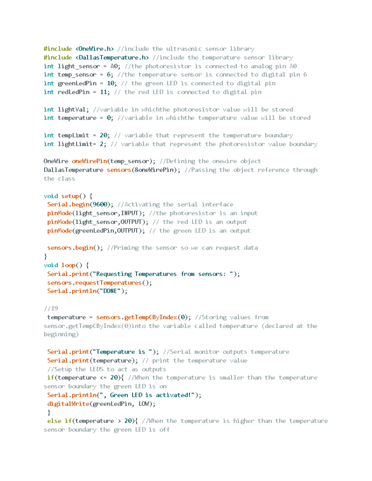 Arduino Lab, Code for the last test - #include //include the ultrasonic ...