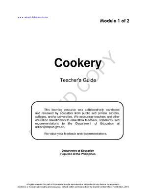 Progress Chart FBS - .... - FOOD AND BEVERAGE SERVICES NC II Fermeldy ...