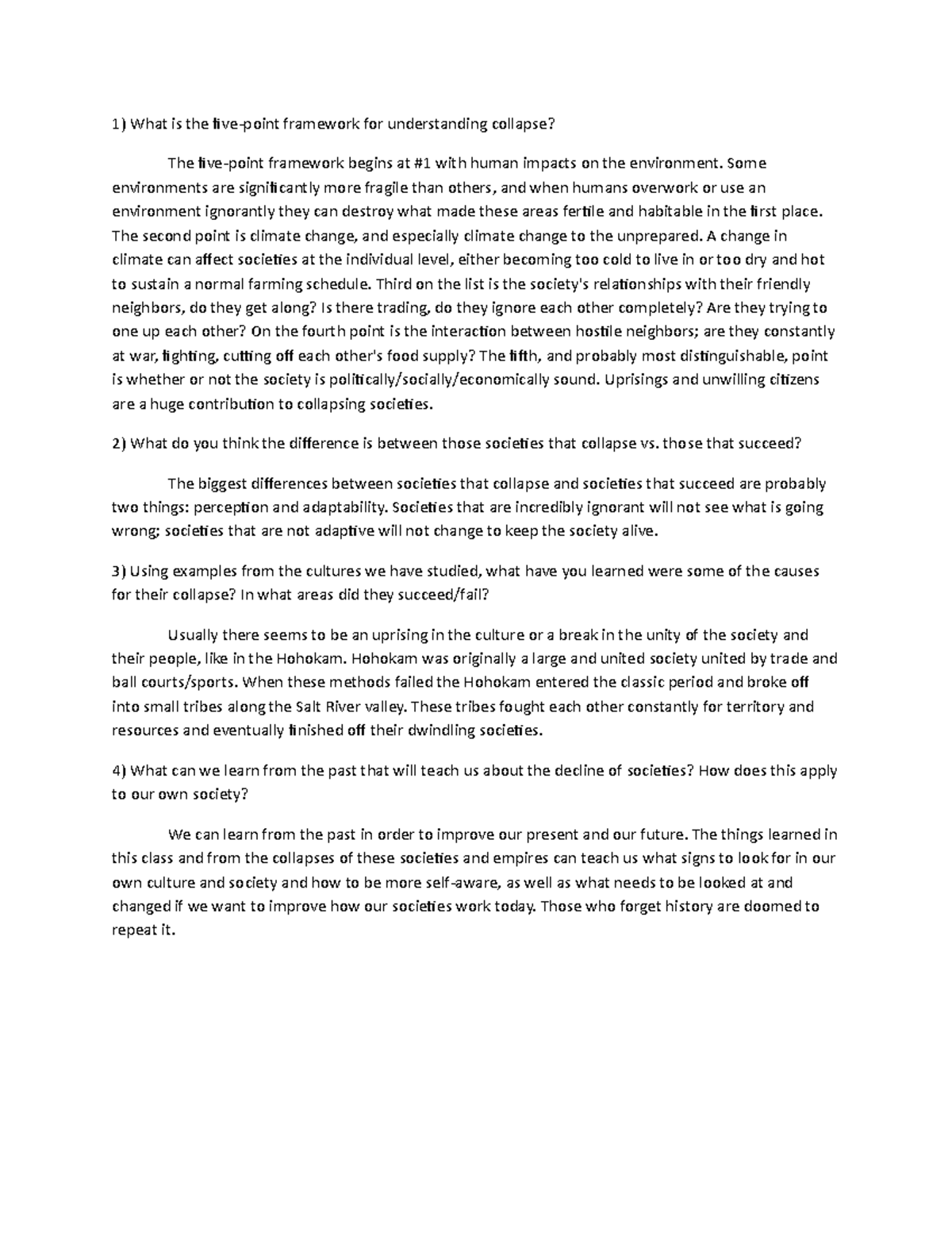 12 - End of lecture/overnight summary questions to evaluate information ...