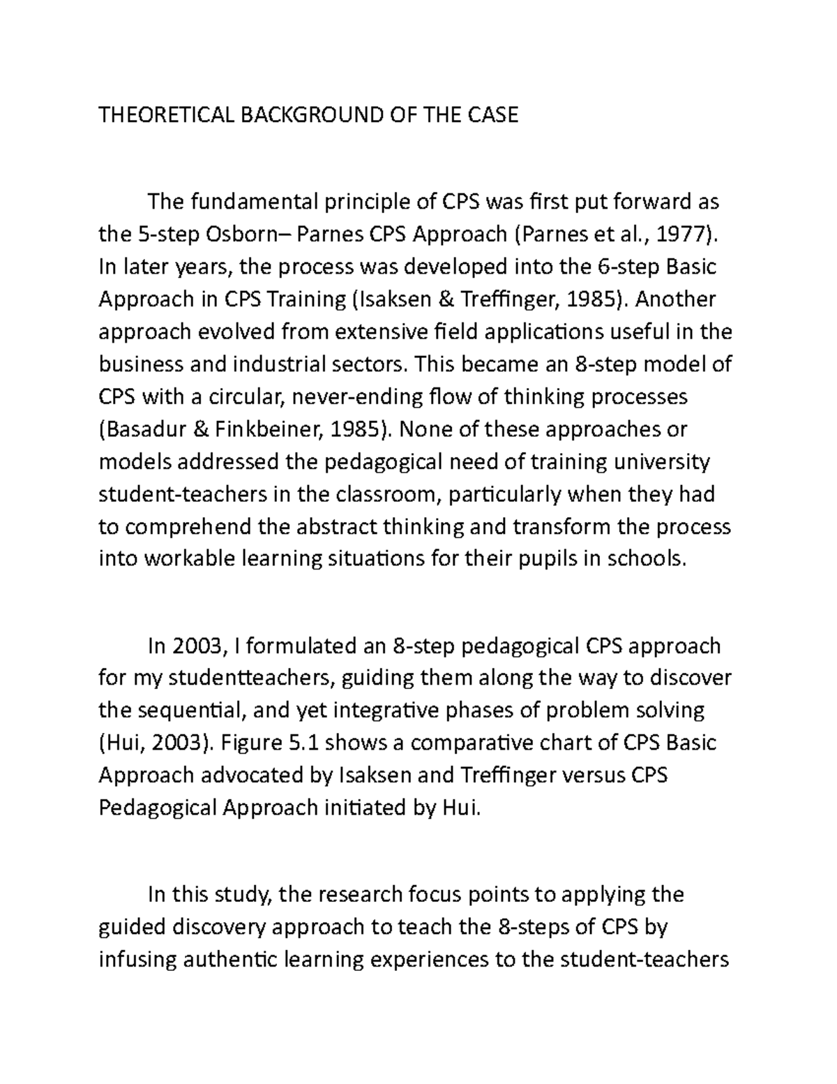 Theoretical Background OF THE CASE - THEORETICAL BACKGROUND OF THE CASE ...