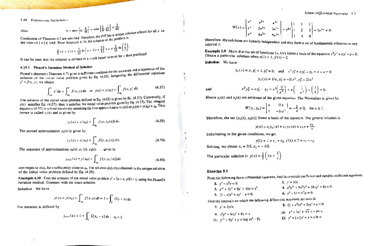 R.K Jain linear differential equation - Engineering Mathematics - Studocu