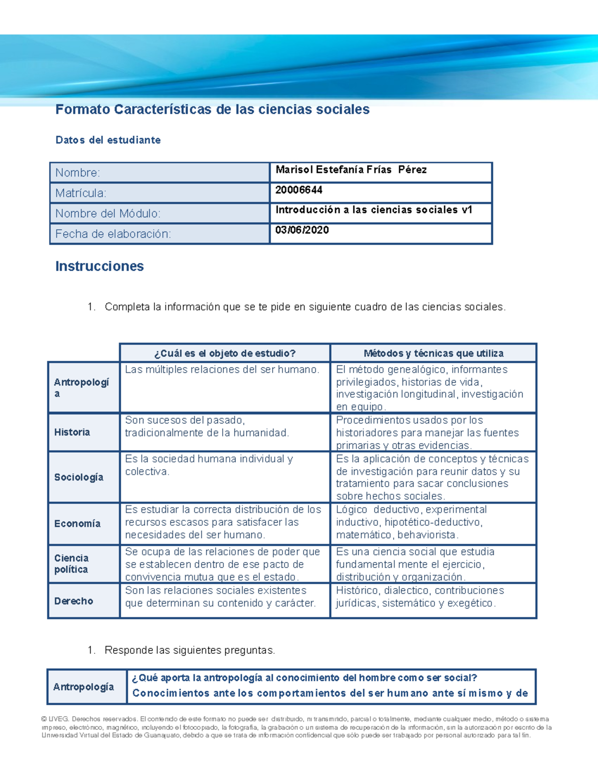 Frias Marisol caracteristicas de la CS - Formato Características de las ...
