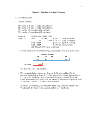 Chapter 4 - Formulation - Textile Mill Scheduling Case-1 - Chapter 4 Case Problem 3: Textile ...