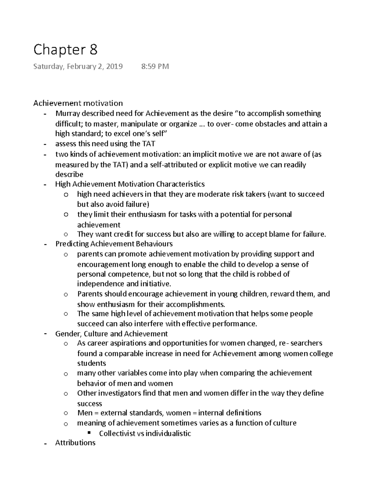 PERS Chapter 8 - Direct from the lecture and textbook, with professors ...