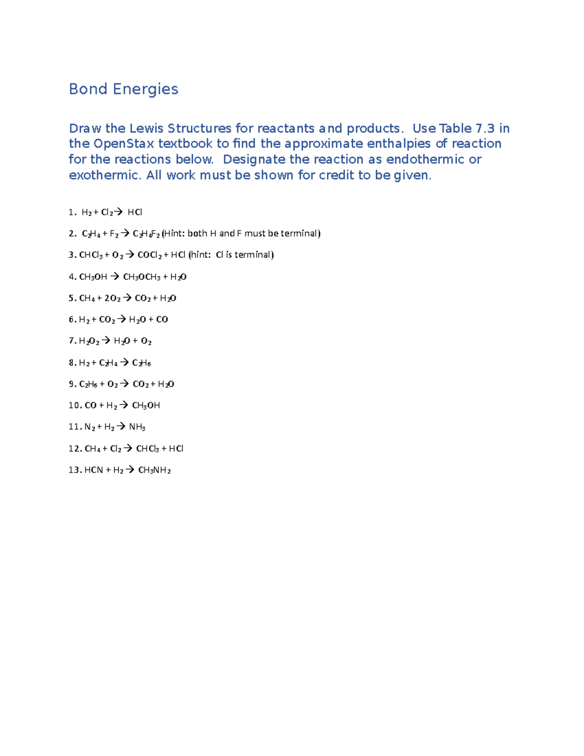 Bond Energy Bond Energies Draw The Lewis Structures For Reactants And bond-energy-bond-energies-draw-the-lewis-structures-for-reactants-and