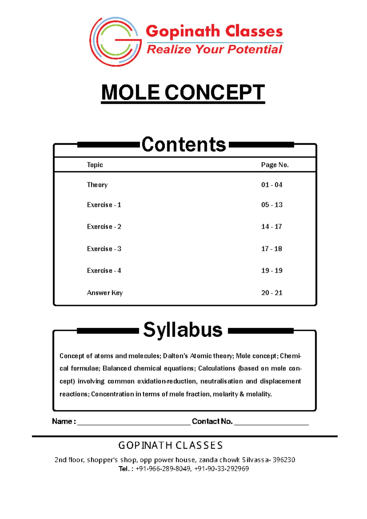 Mole Concept module - it give me pleasure toshare such valuable ...