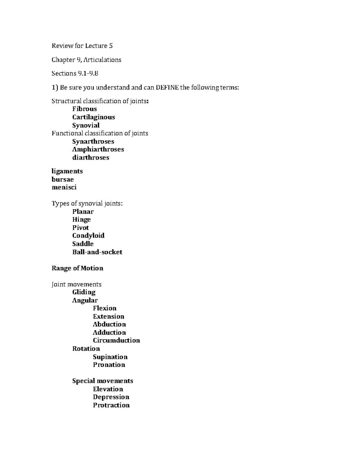 Lecture 5 review - Warning: TT: undefined function: 32 Review for Lecture 5 Chapter 9 ...