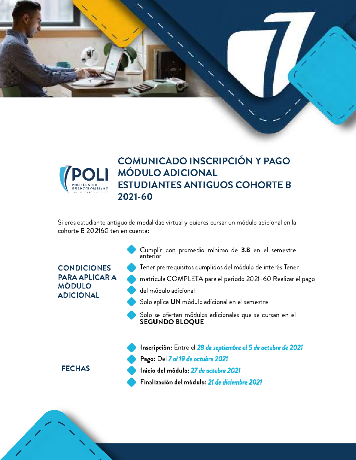 Pdf uploads Comunicado 2021601631121472910 - COMUNICADO INSCRIPCIÓN Y ...